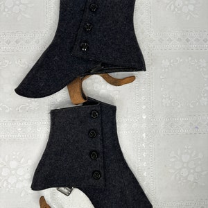 Bond Street Button Spats With Box Button Hook, Bond Street Spats, Wool Weatherproofed Spats ...