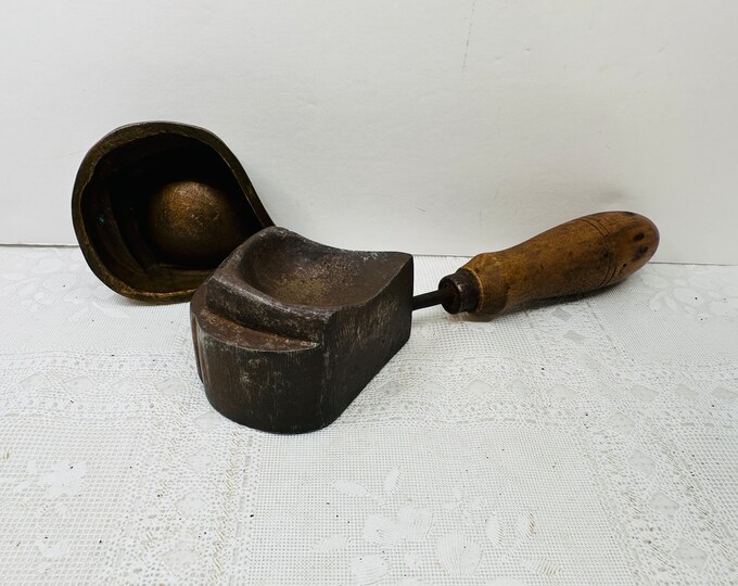 A. F. Tool Millinery Brass Flower Leaf Iron, A. F. Tool Millinery Iron ...