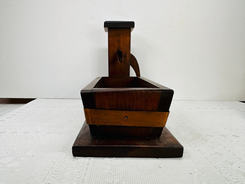 Wood Pump and Trough Planter, Wood Toy Pump and Trough Planter, Quonset ...