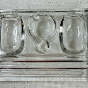 Victor Glass Inkwell Stand and Pen Rest, Glass Victor Inkwell Desk ...