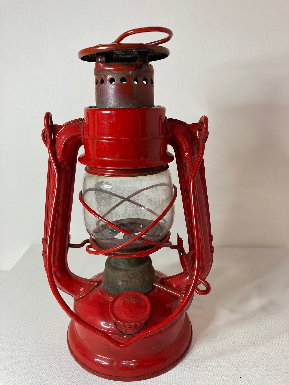 Winged Wheel Red Lantern No 350 Small Red Barn Lantern | Etsy