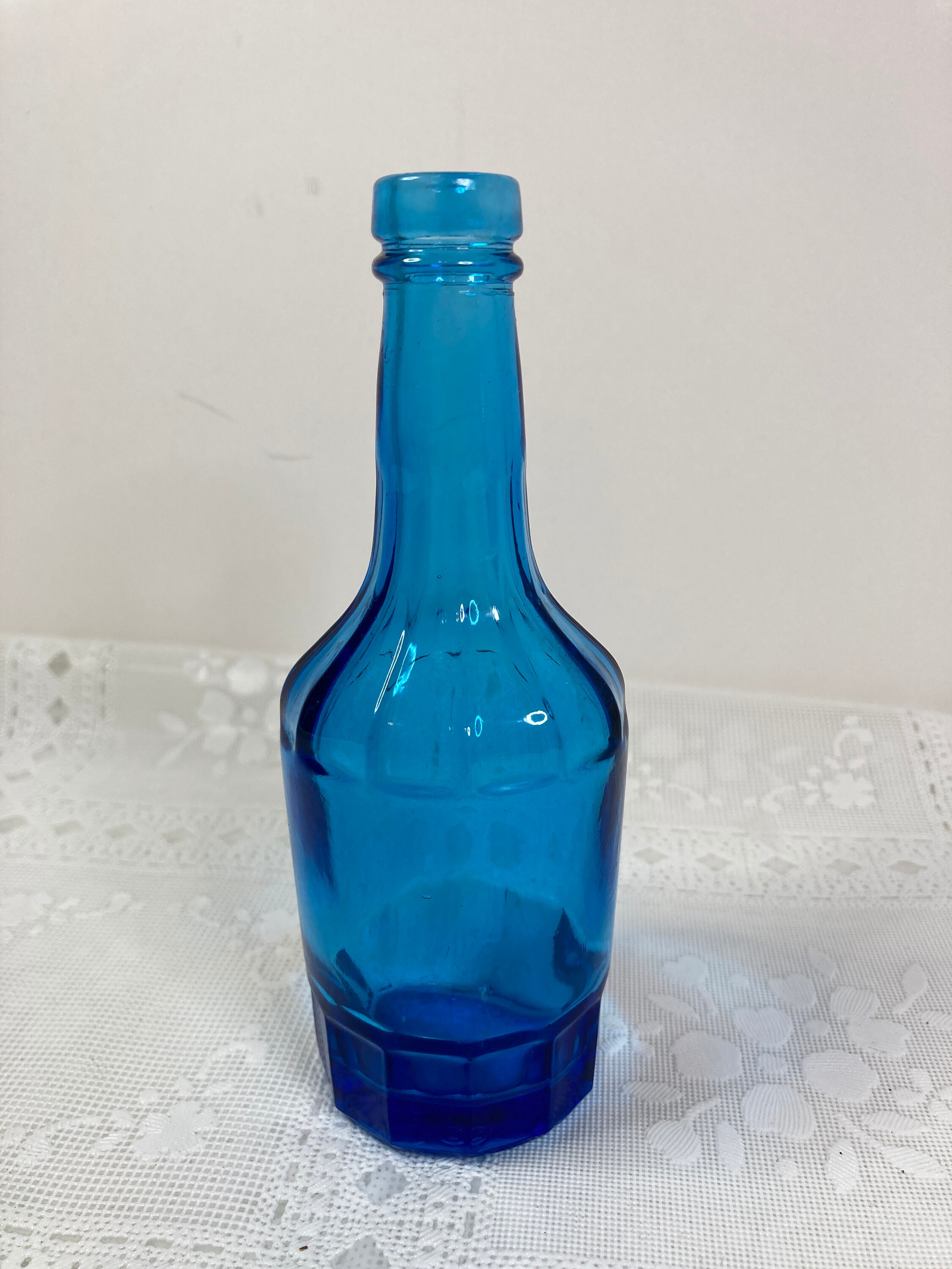 Wheaton Blue Long Neck Bottle, Wheaton Blue Bottle, Wheaton Miniature ...
