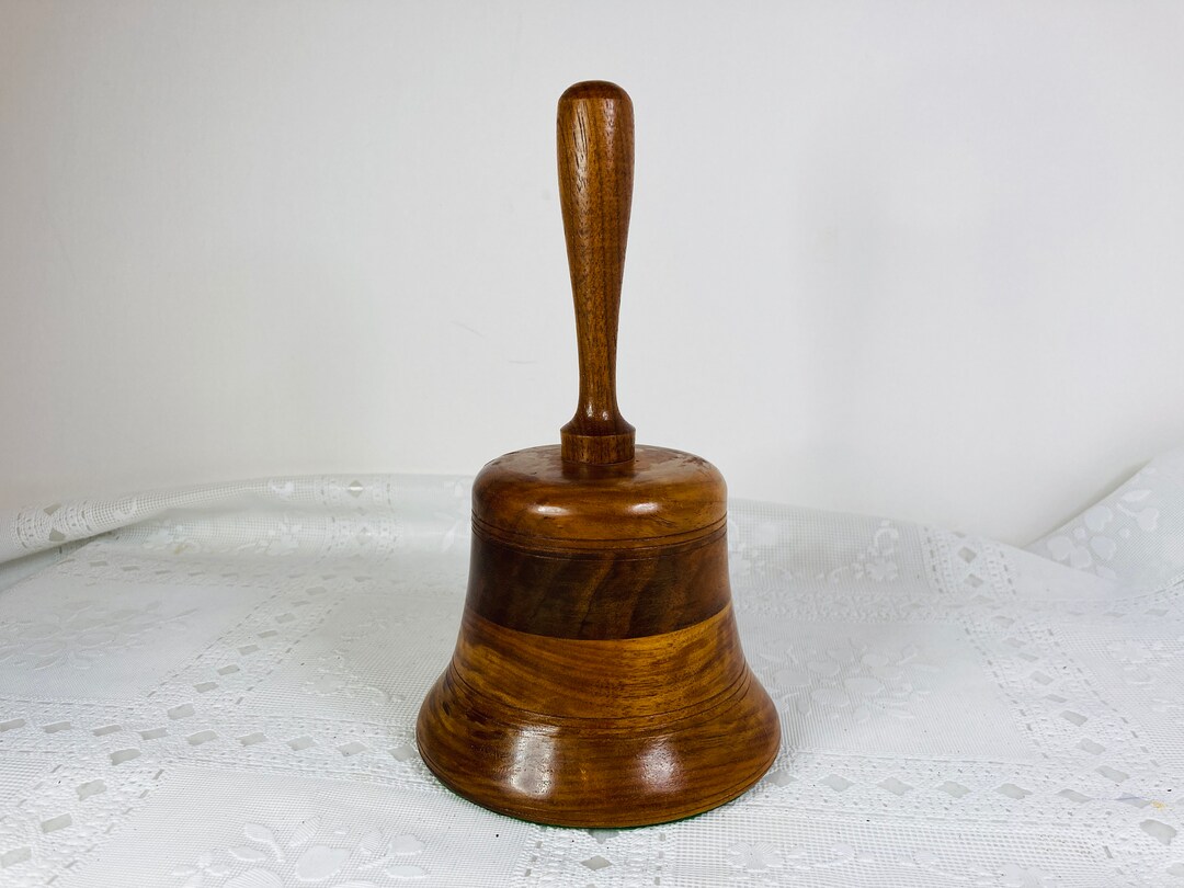 1980 Edison Diller Wood Bell Music Box, Collectible Bells, Wood Bell ...