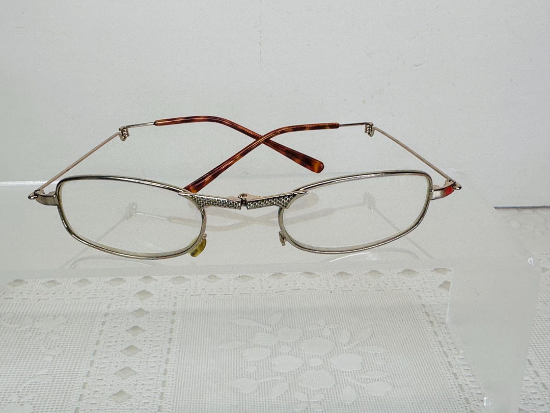Vintage Folding Eyeglasses, Vintage Wire Rimmed Eyeglasses, Vintage ...