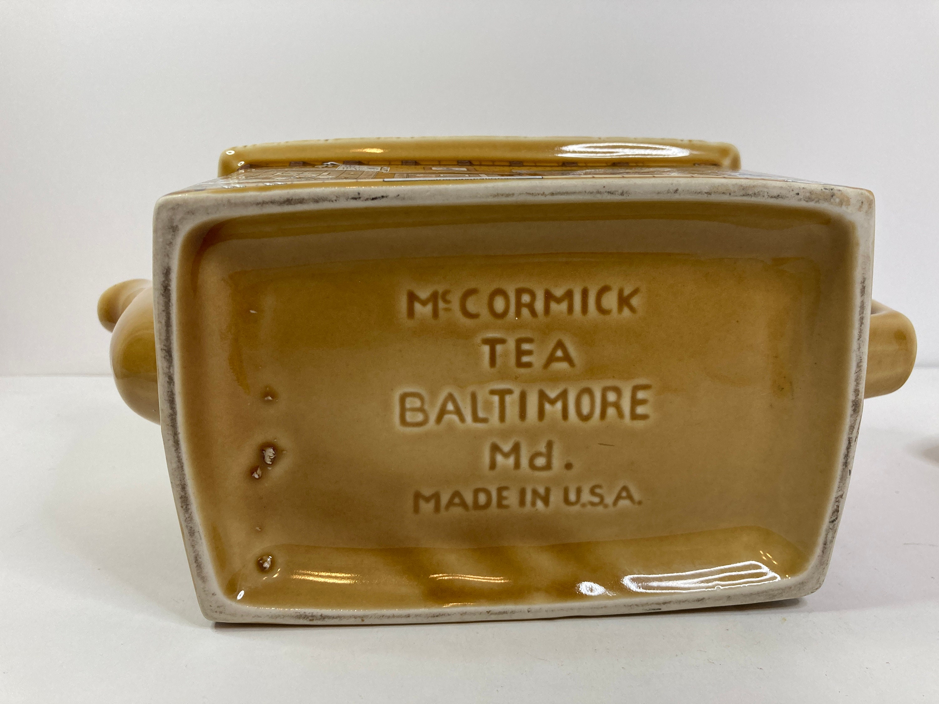 Mccormick Advertising Teapot, Mccormick Tea House Teapot, Old Mccormick ...