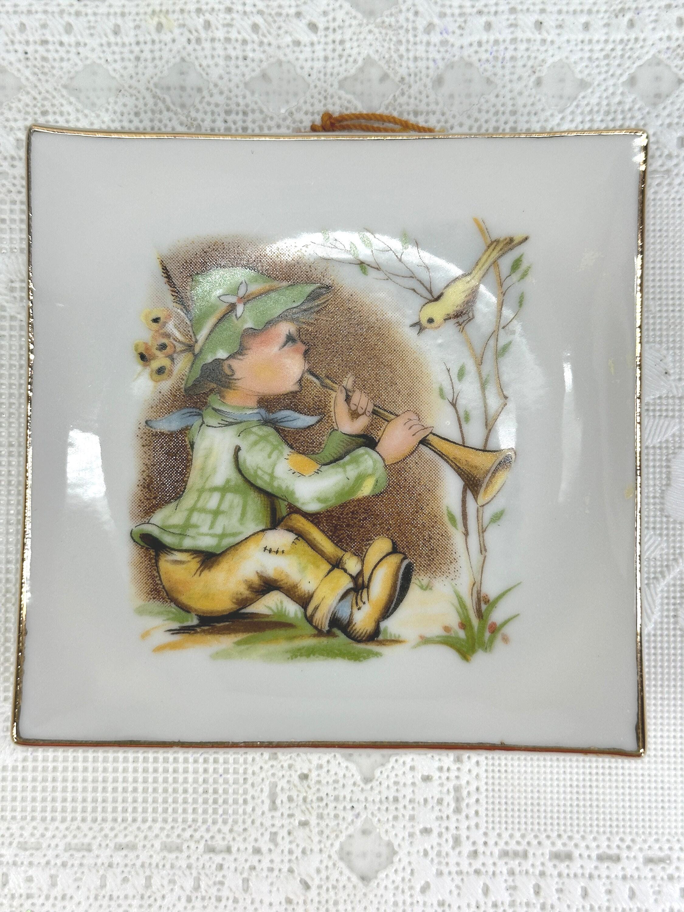 Miniature Hummel Like Square Plates, Miniature Square Wall Plates ...