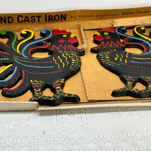 Wilton Cast Iron Wall Roosters, Wilton Cast Iron Rooster Wall Plaques ...