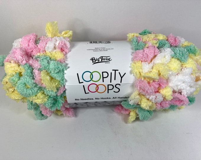 Loopity Loops Pastel Multi Colors Yarn, Big Twist Yarns Pastel Loop ...