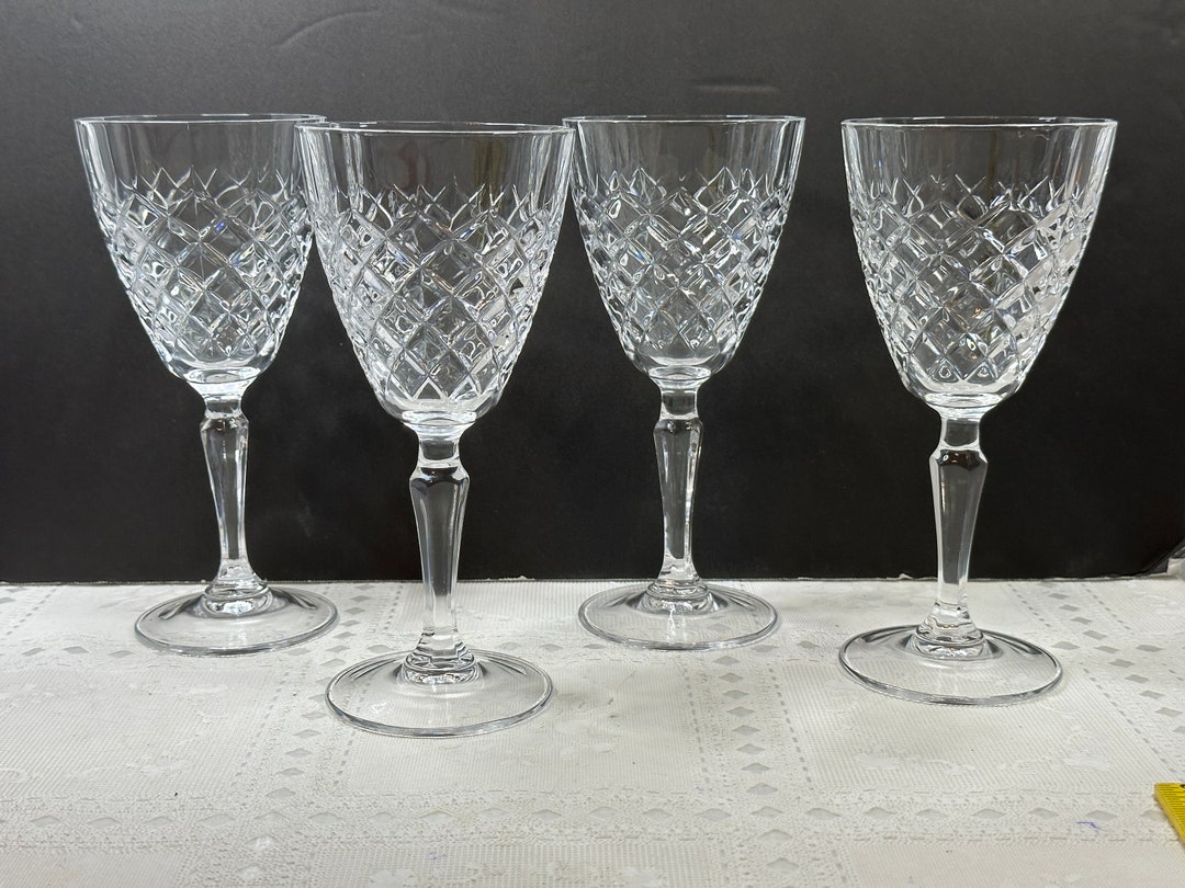Noritake Diamond Pattern Water Goblets Diamond Pattern Water - Etsy