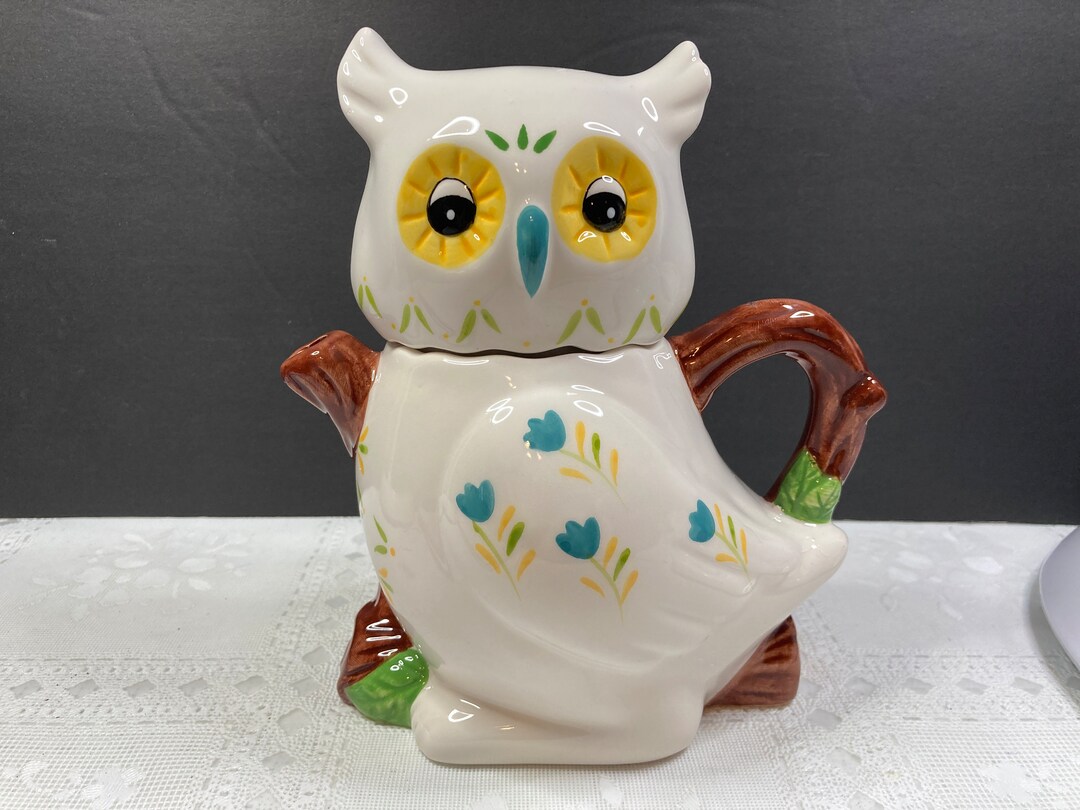Owl Ceramic Single Serve Teapot, Ceramic Owl Individual Teapot, Owl ...