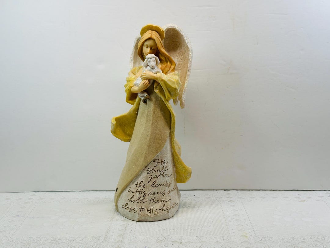 Enesco Foundation Angel by Karen Hahn, Enesco Angel With Lamb, 2003 ...