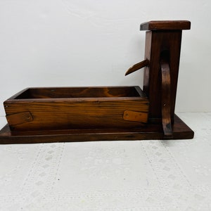 Wood Pump and Trough Planter, Wood Toy Pump and Trough Planter, Quonset ...
