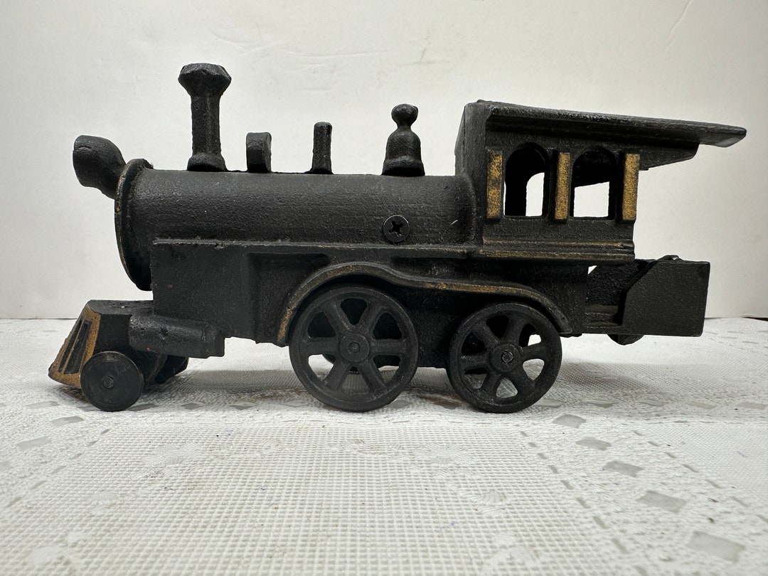Cast Iron Train Engine, Cast Iron Locomotive Train Engine, Cast Iron ...