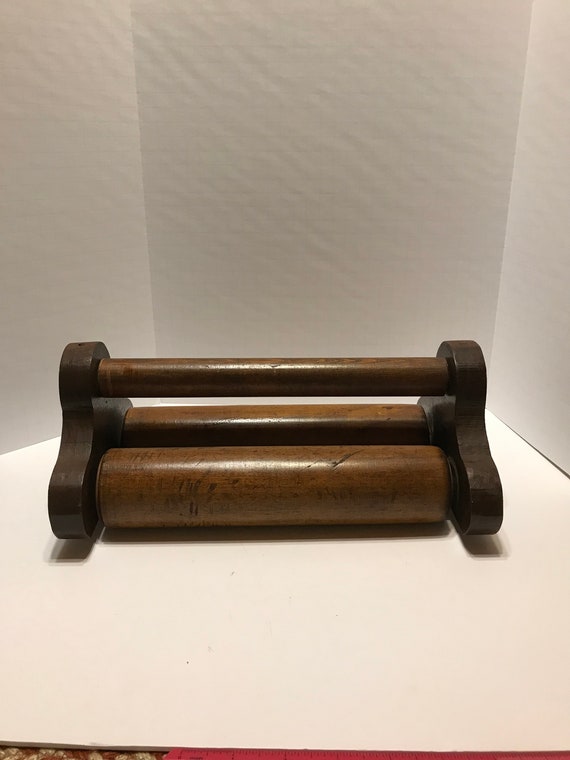Antique Double Rolling Pin With Top Handle Antique Double - Etsy