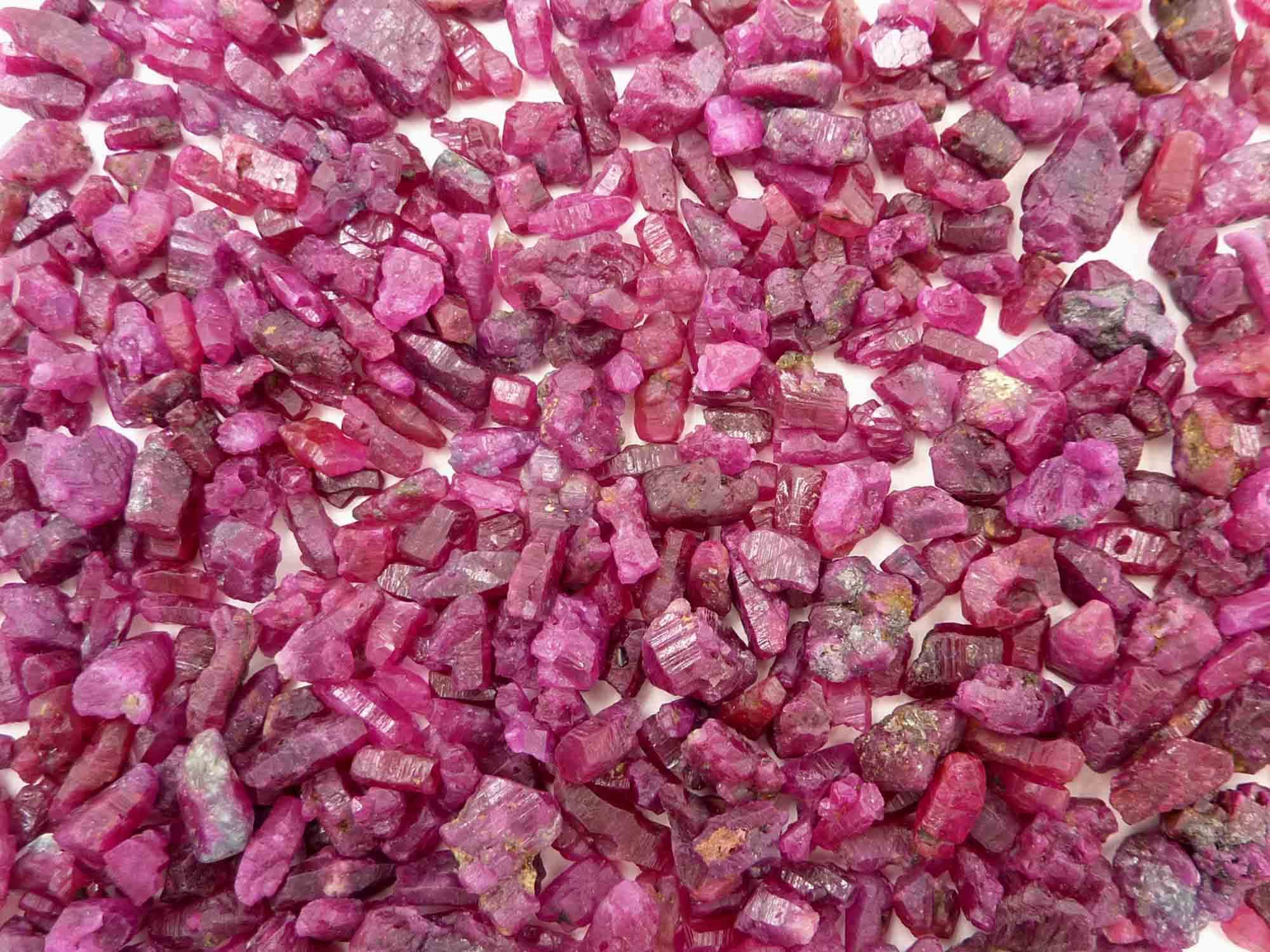 Rough Ruby Crystals Large Sold by the Gram Vietnam - Etsy