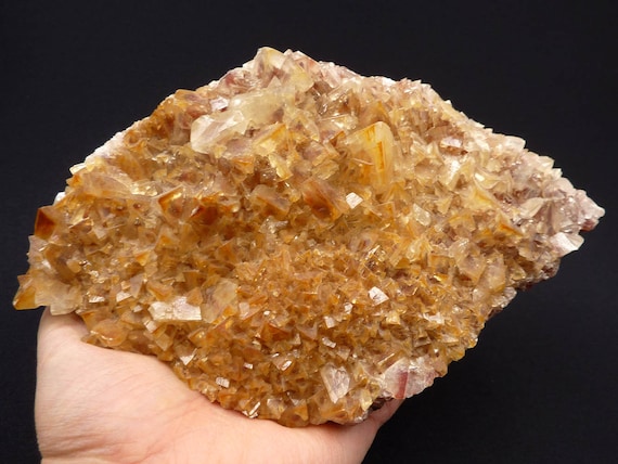 Golden Calcite Crystal Cluster Mexico 1844 grams 8.5 x | Etsy