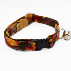 Autumn Cat Collar- Fall Cat Collar- Holiday Cat Collar- Leaves Cat ...