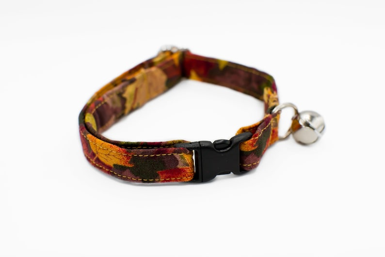 Autumn Cat Collar Fall Cat Collar Holiday Cat Collar Leaves - Etsy