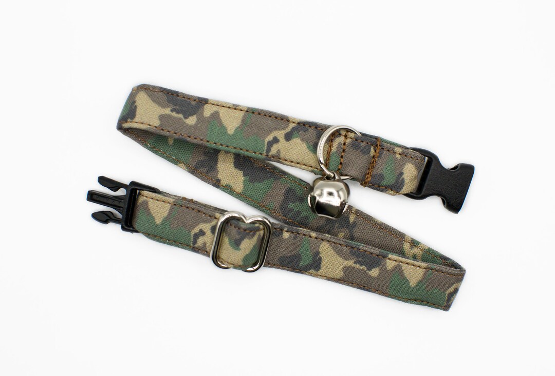 Camo Cat Collar: Breakaway Buckle, Adjustable Fit - Etsy