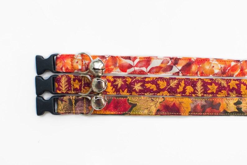 Autumn Cat Collar Fall Cat Collar Holiday Cat Collar Leaves | Etsy