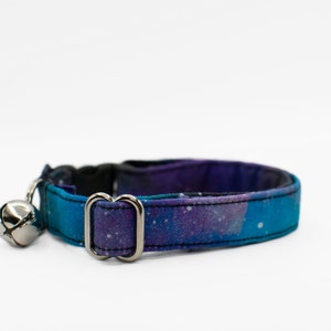 Galaxy Cat Collar- Night Sky Cat Collar- Star Sky Cat Collar- Midnight ...