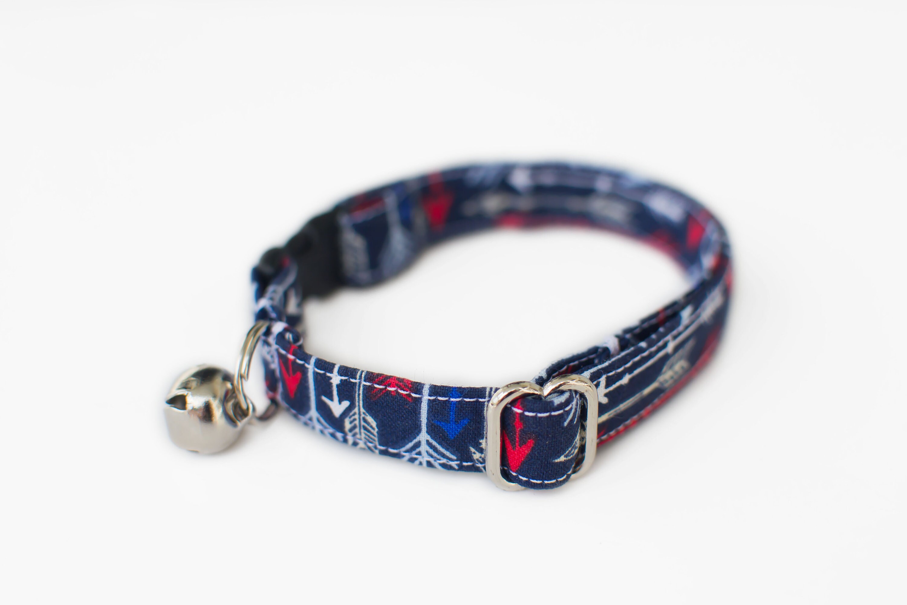 Arrows Cat Collar Red White and Blue Cat Collar Boy Cat | Etsy