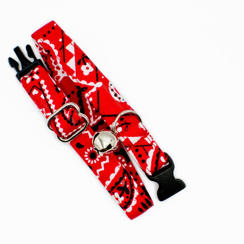 Red Prints Cat Collar - Etsy