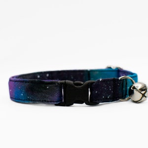 Galaxy Cat Collar- Night Sky Cat Collar- Star Sky Cat Collar- Midnight ...
