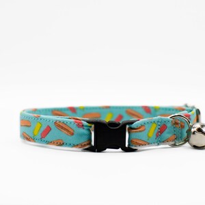 Hot Dog Cat Collar- Hot Dog Collar- Food Cat Collar- Spring Cat Collar ...