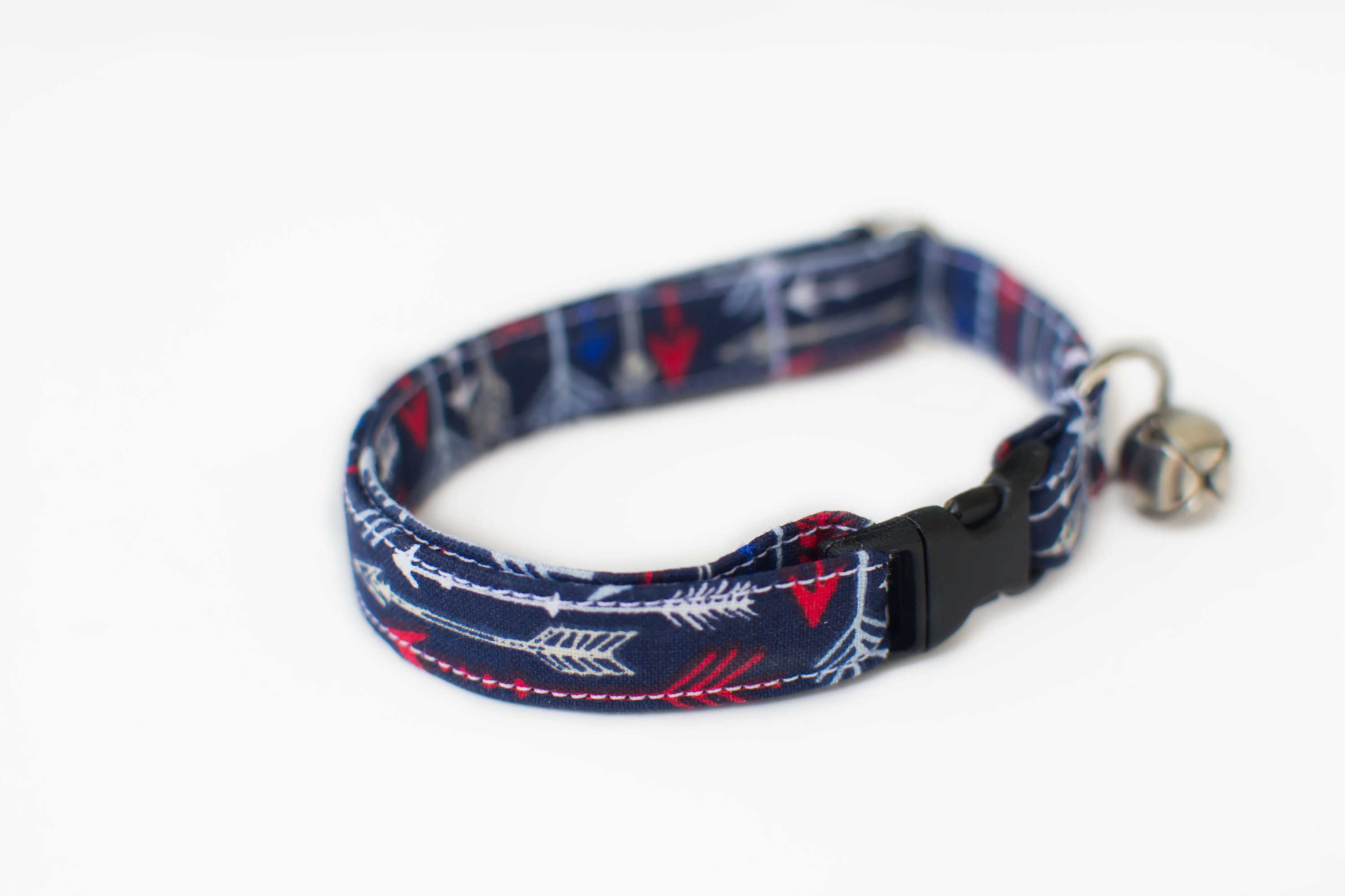 Arrows Cat Collar Red White and Blue Cat Collar Boy Cat | Etsy