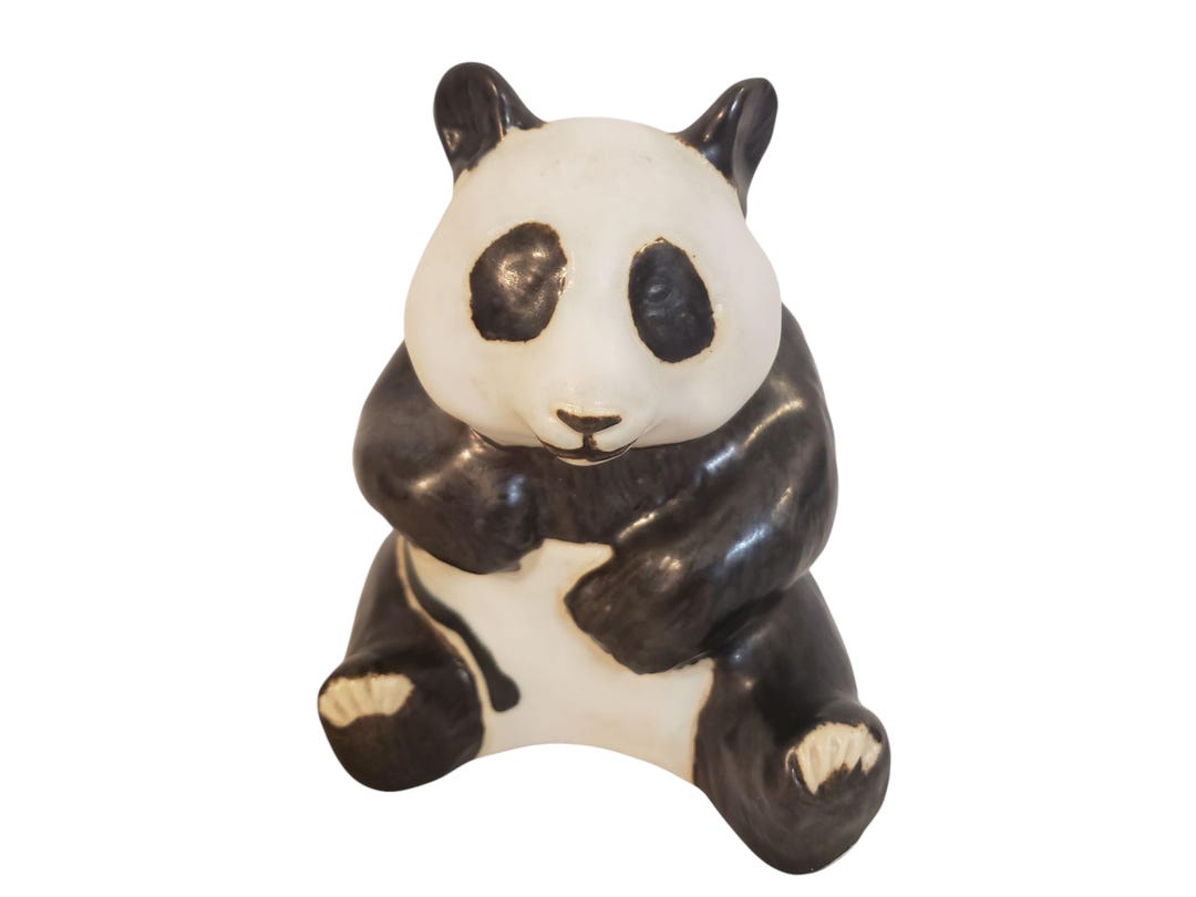 Vintage Ceramic Panda Bear Figurine Signed 1984 the Anderson Studio - Etsy