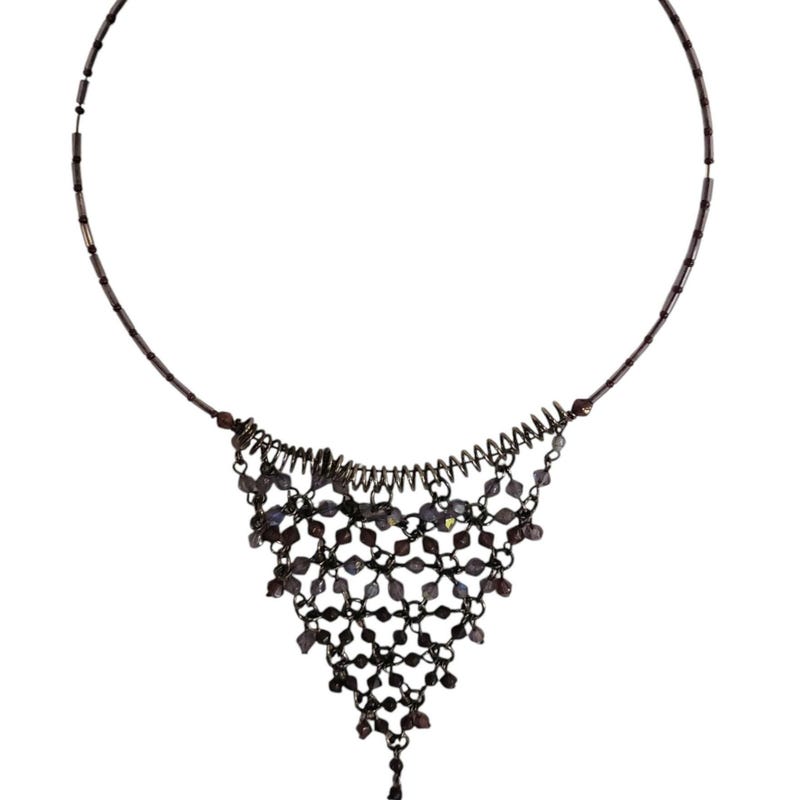Wire Mesh Necklace - Etsy