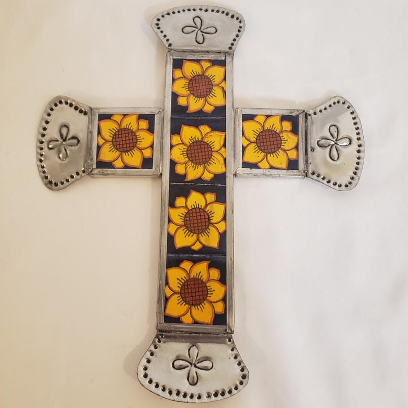 Tin Cross - Etsy