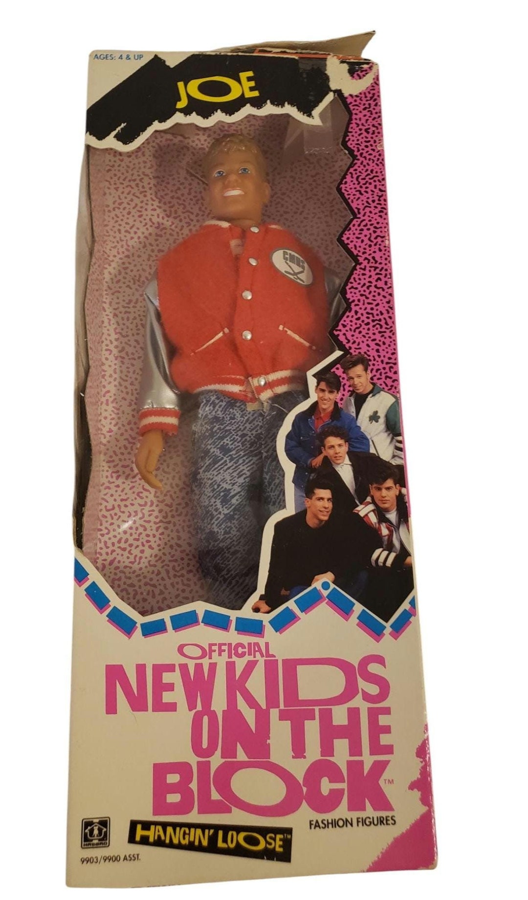 Official New Kids on the Block Hanging Loose Fashion Figures Joe 1990 ...