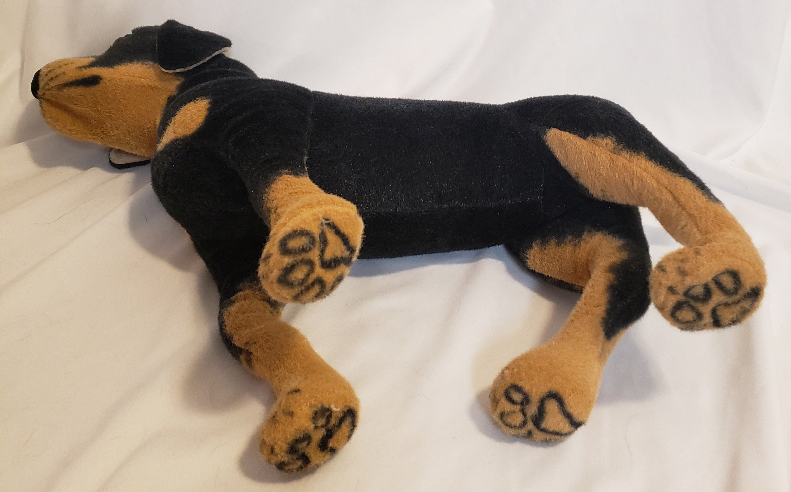 Stuffed Rottweiler Plush Realistic Dog Plush 21 Stuffed - Etsy