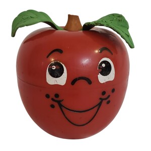Vintage 1970s Fisher Price Happy Apple - Etsy