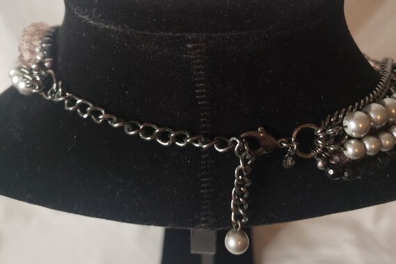 Signed Premier Designs Main Event Necklace Multi Stra… - Gem