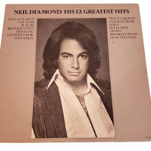Neil Diamond His 12 Greatest Hits Record Vinyl LP 1974 MCA Records ...