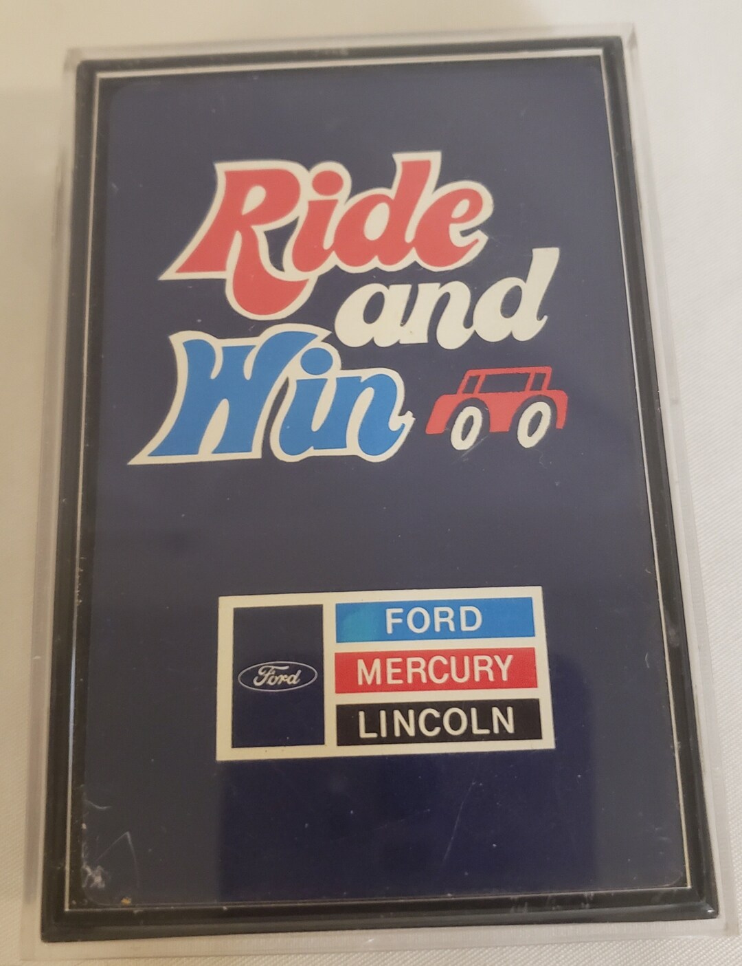Ride and Win Playing Cards Case Ford Mercury Lincoln 70s Car Auto ...