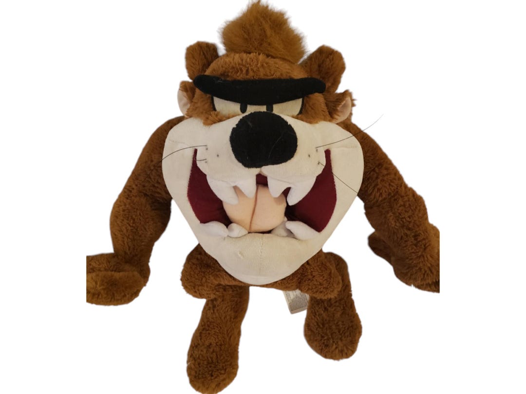 Tazmanian Devil Plush Six Flags 17 Plush Stuffed Animal Looney Tunes ...
