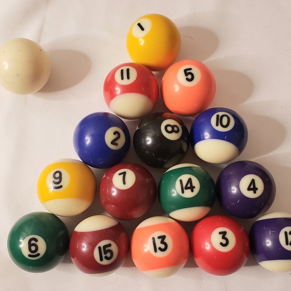 Vintage Pool Balls - Etsy