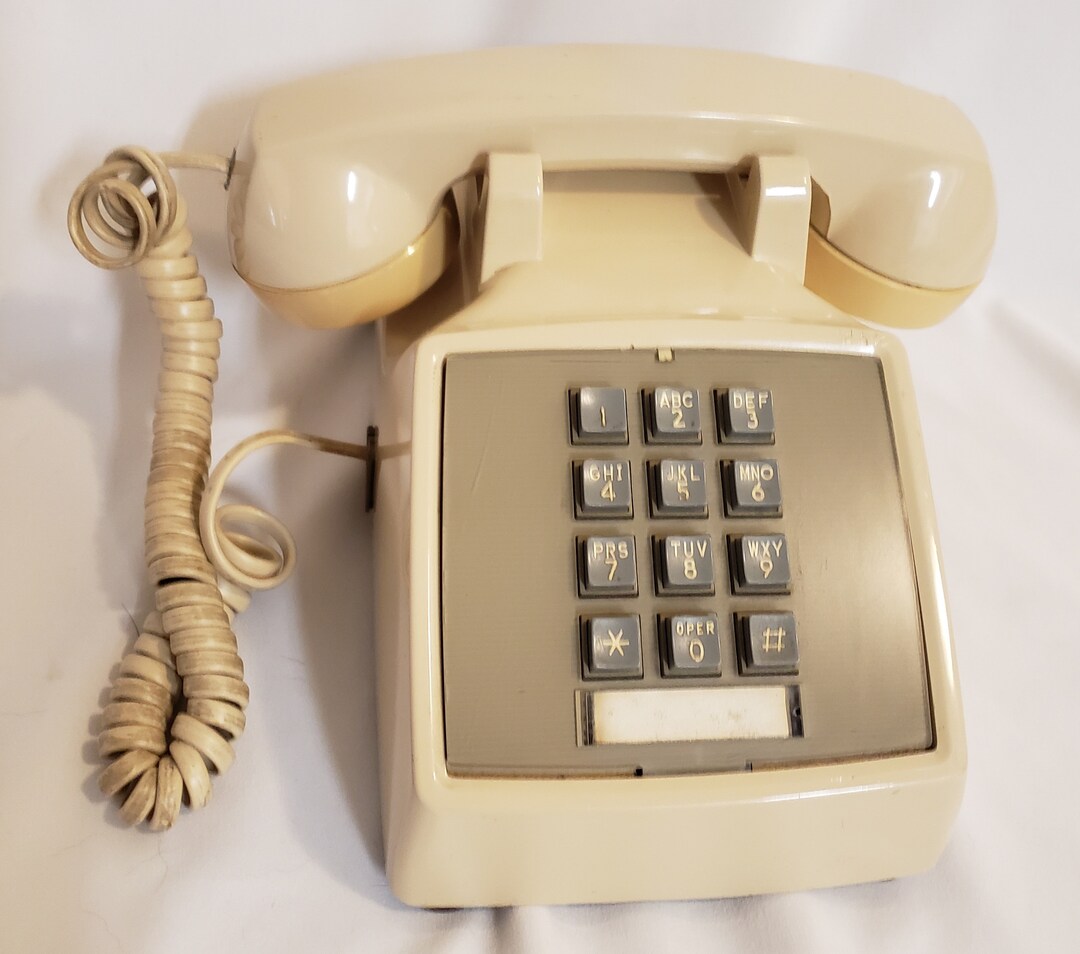 Bell Systems Western Electric Push Button Telephone Phone Untested No ...
