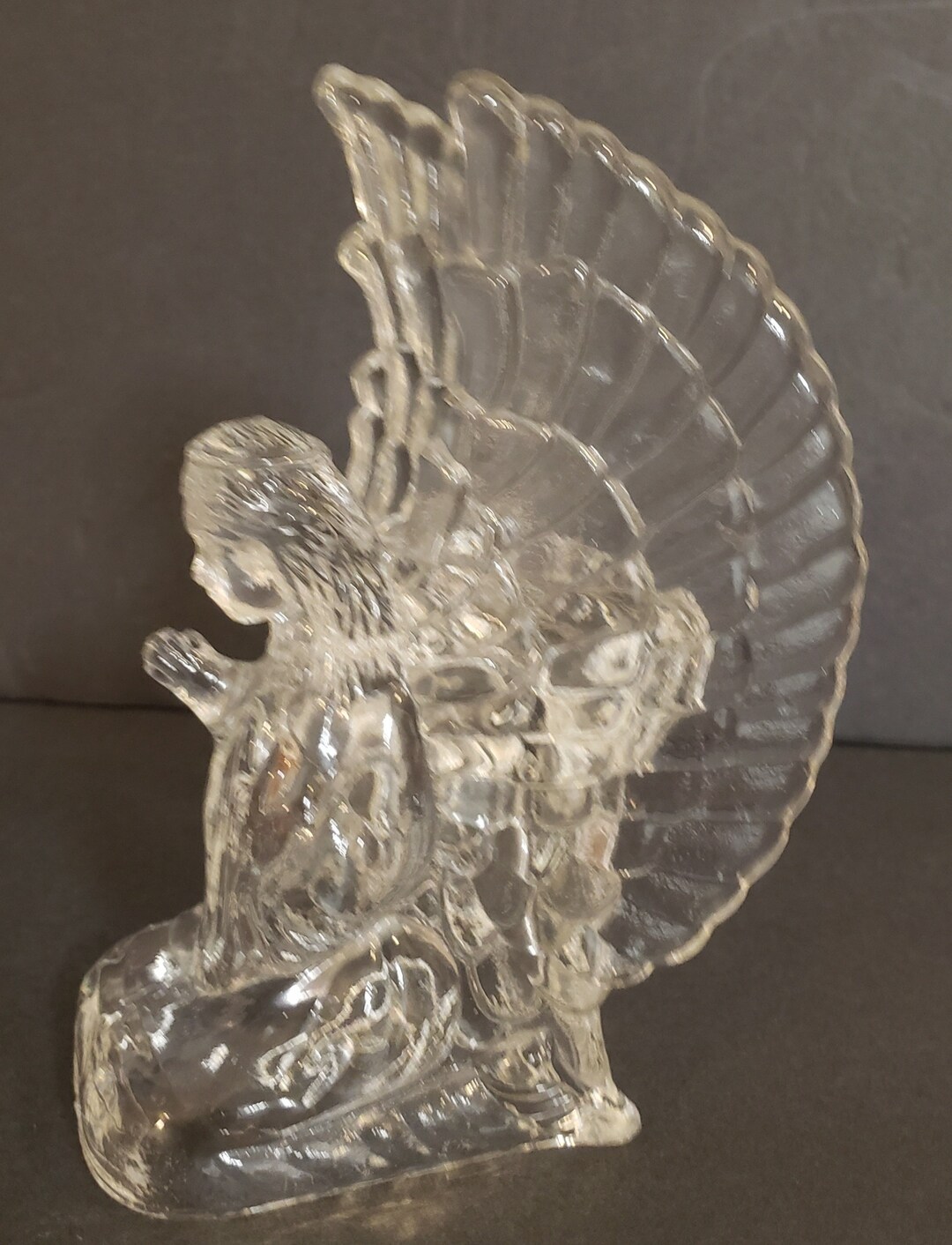 7 Inch Glass Kneeling Angel Praying Angel Votive Candle Holder - Etsy