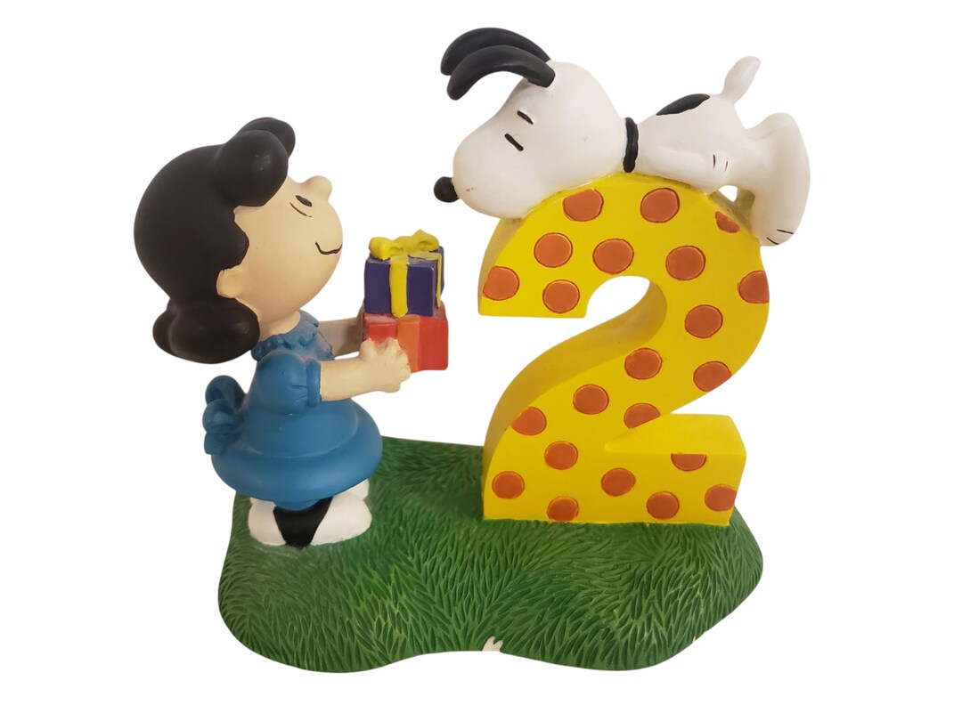 Peanuts Snoopy and Lucynumber Two Cake Topper Snoopy and Friends ...