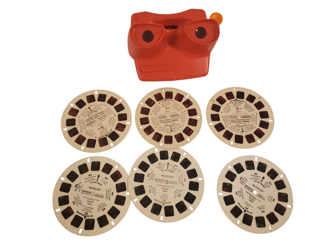 Red and Orange View Master Image Viewer View Finder Viewmaster With 6 ...