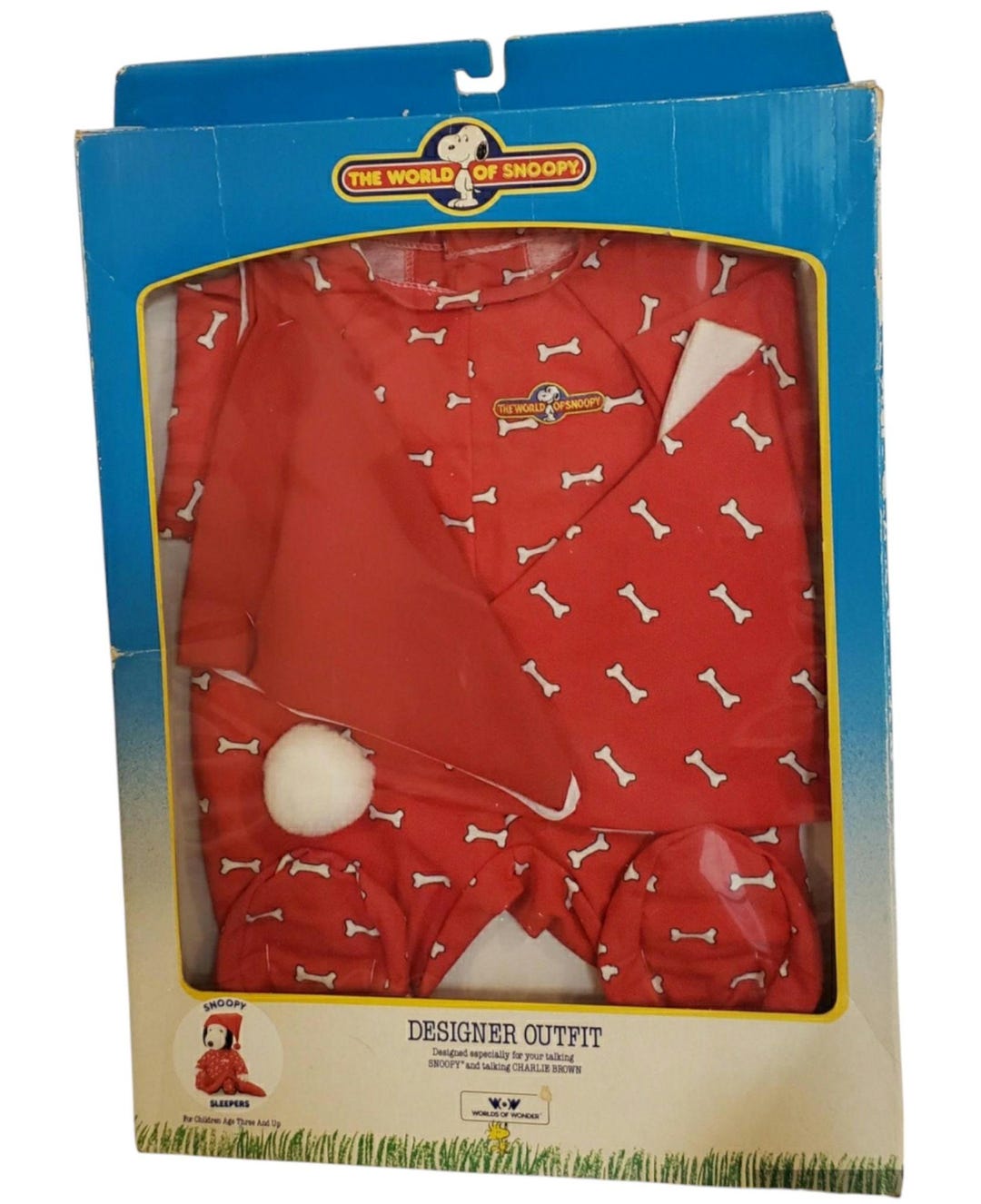 The World of Snoopy Designer Outfit for Talking Snoopy Sleepers PJS ...