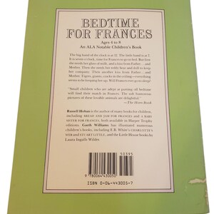 Bedtime for Frances by Russell Hoban I Can Read Book 1960 Paperback - Etsy
