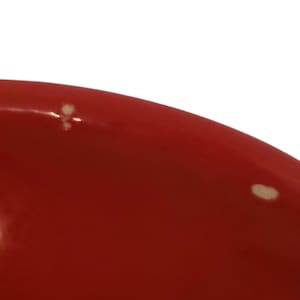Red Turkish Pottery Raised Design Dipping Bowl Trinket Dish Handpainted ...