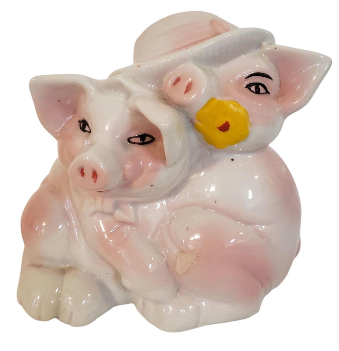 Pink Hugging Pigs Piggy Bank Coin Bank Money Bank - Etsy