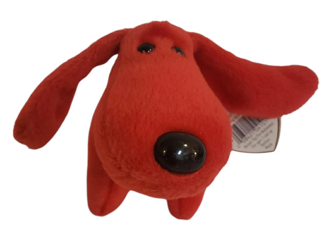 TY Beanie Baby Rover the Red Dog Plush Stuffed Animal 1996 Style 4001 ...